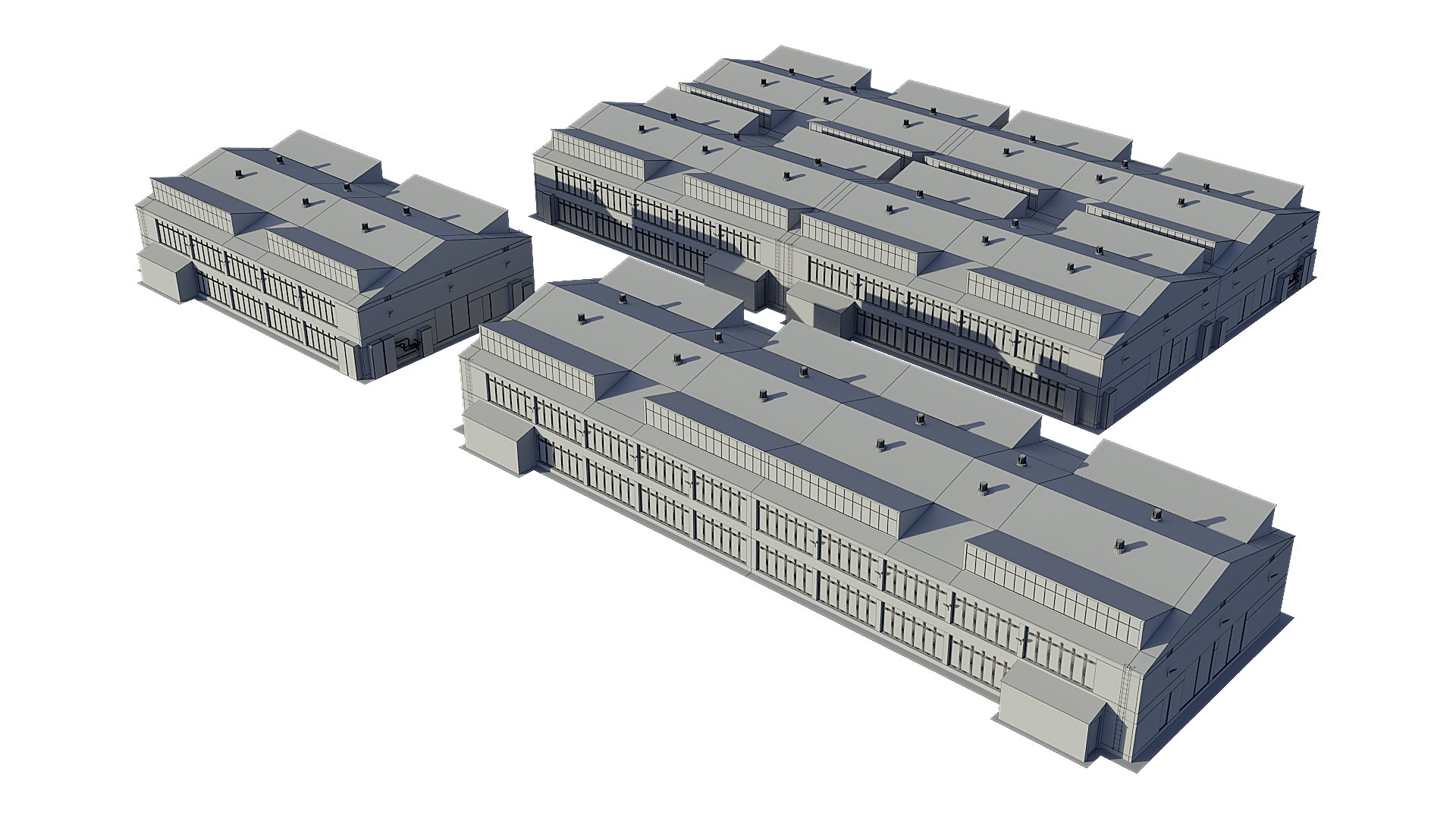 Industrial Buildings model pack 3D model - TurboSquid 1795588