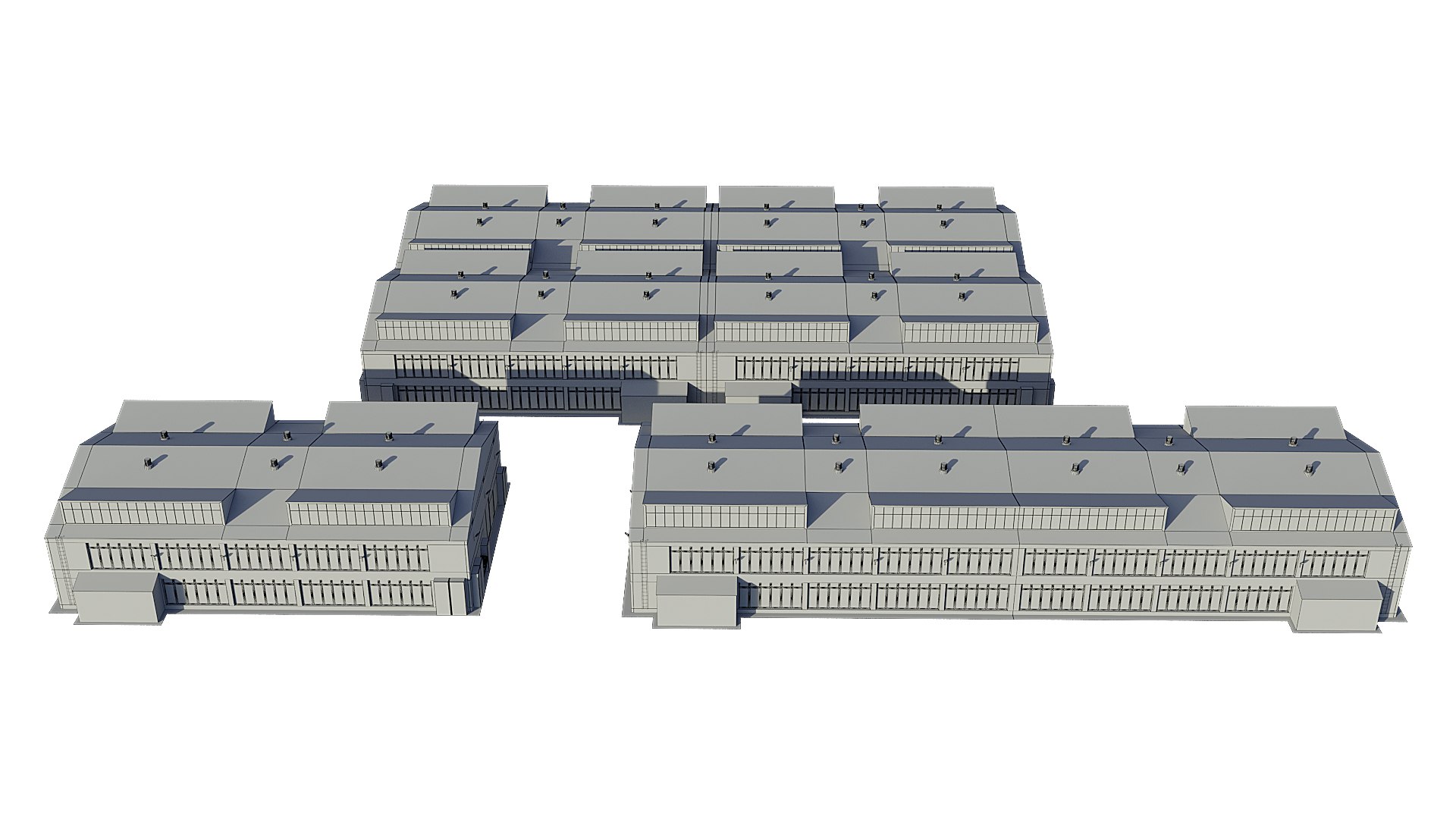Industrial Buildings model pack 3D model - TurboSquid 1795588