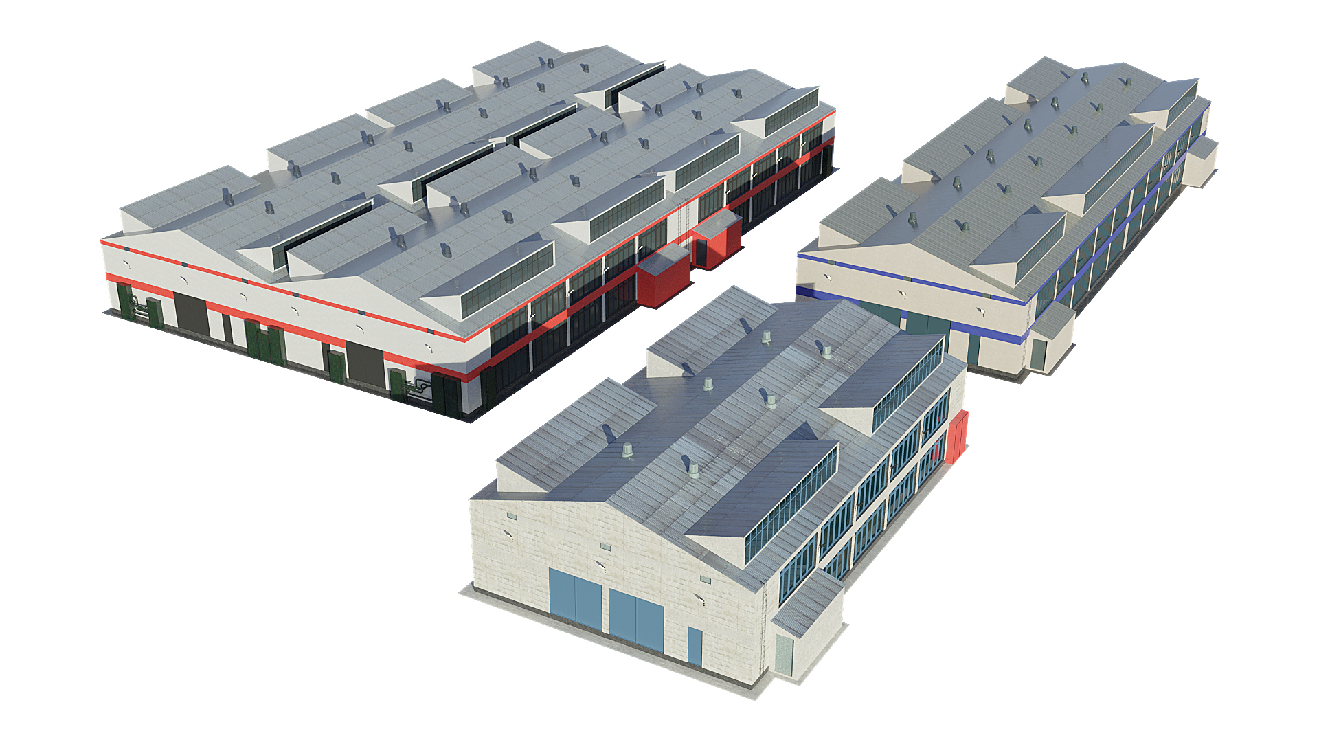 Industrial Buildings model pack 3D model - TurboSquid 1795588