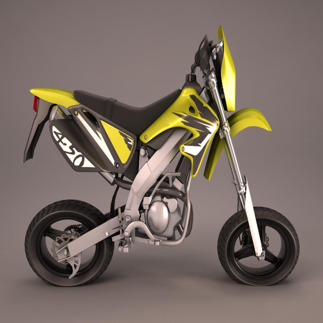 mini motocross bike 3d model