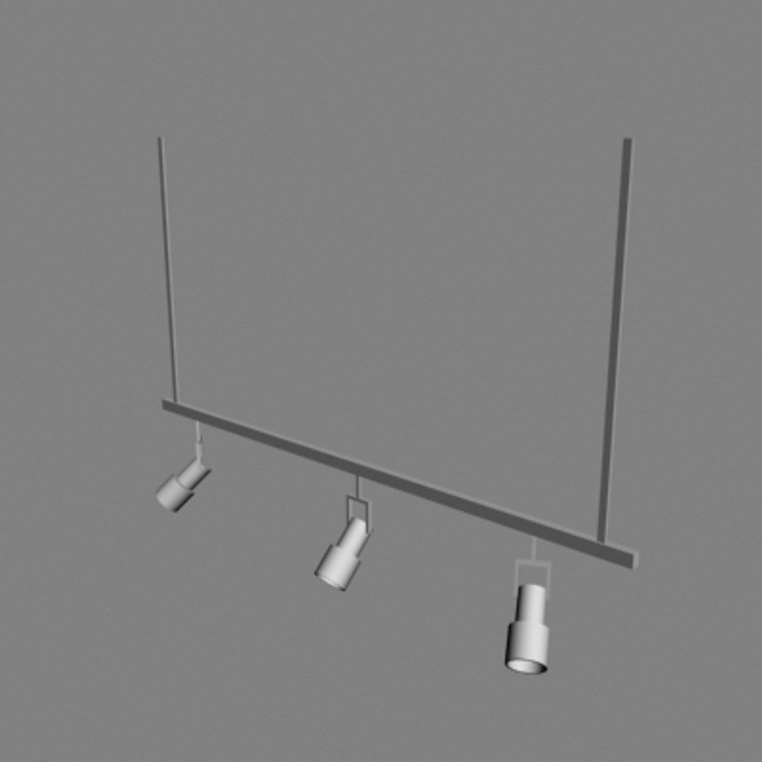 3d Track Lighting Model