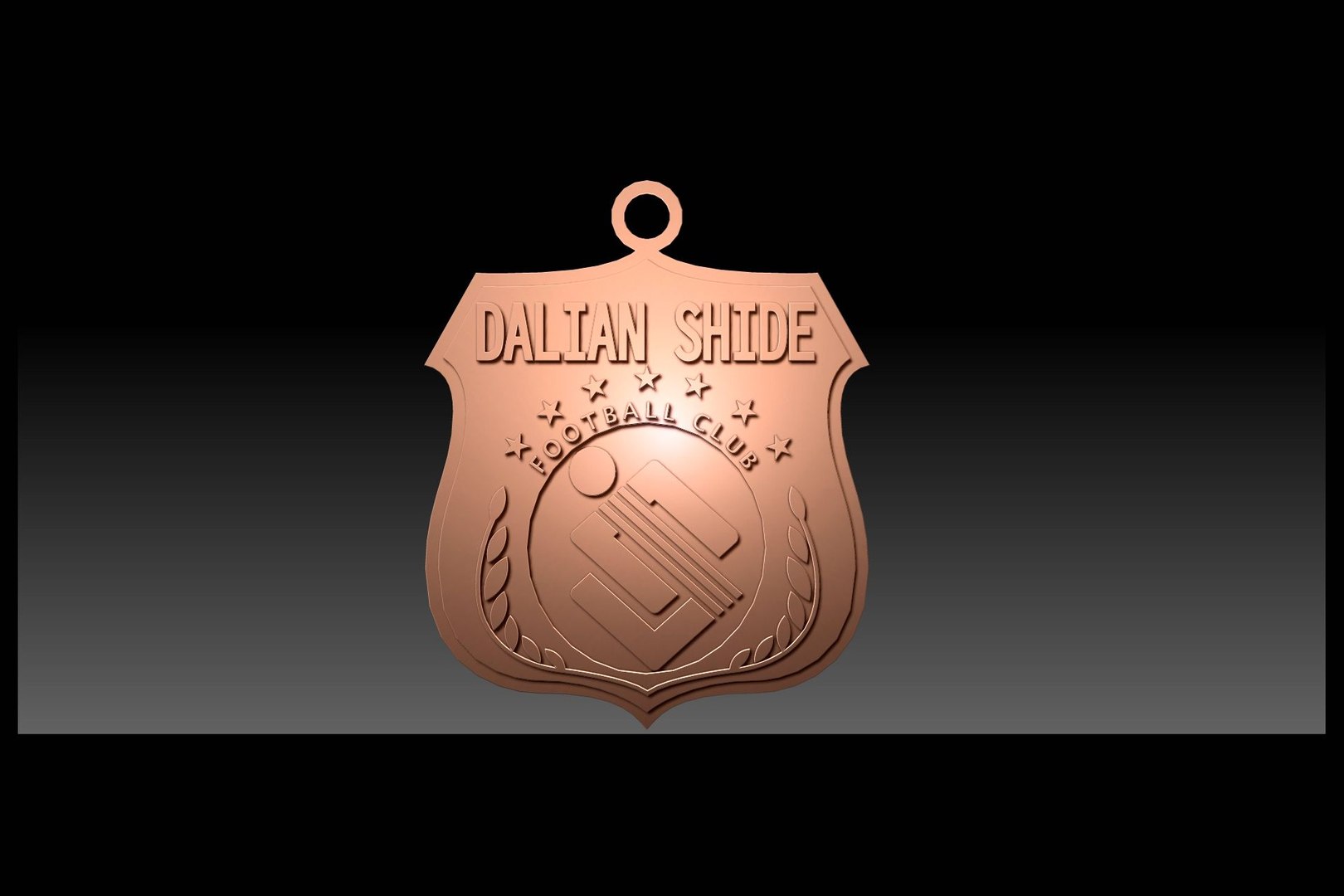 Dalian Shide FC Logo Shield Printable Keychan And Renderable 3D Model ...