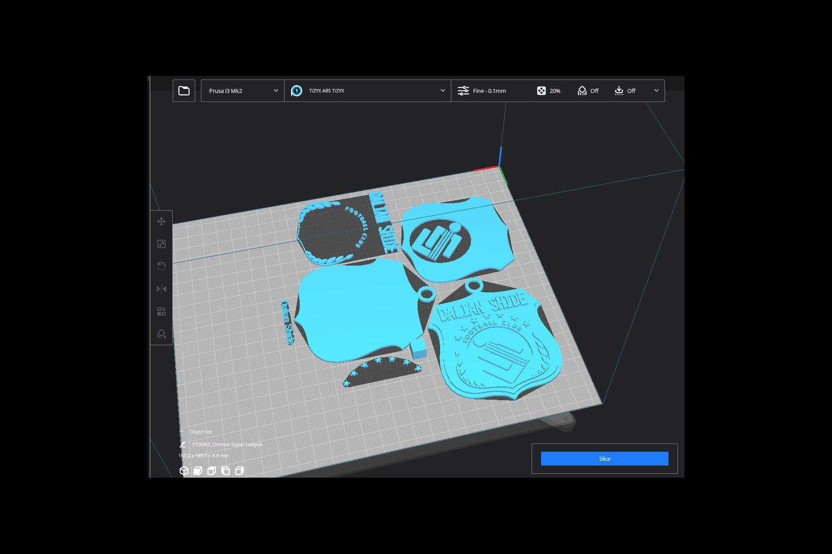 Dalian Shide FC Logo Shield Printable Keychan And Renderable 3D Model ...