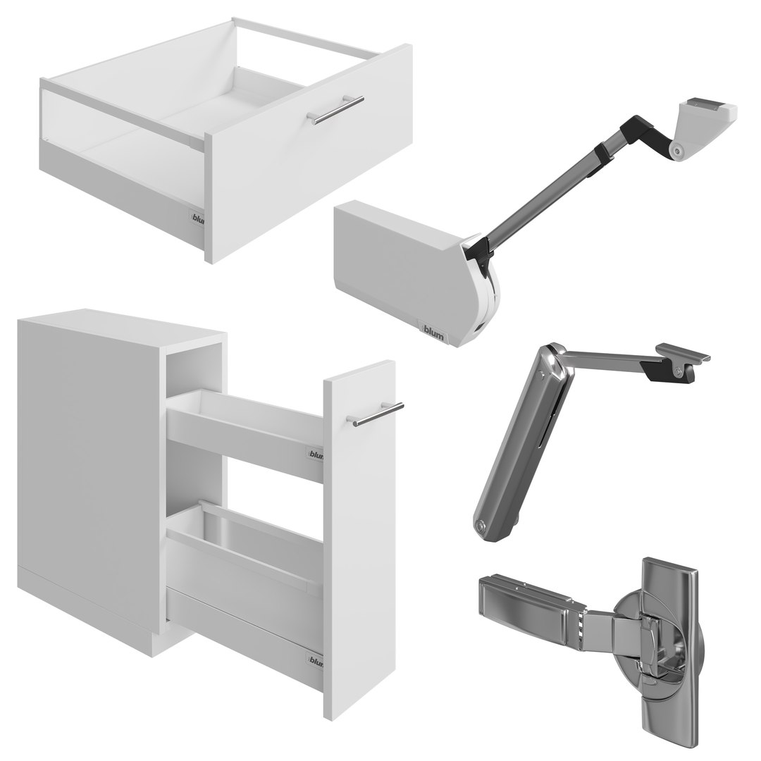 3D Blum Furniture Fittings - TurboSquid 1787622