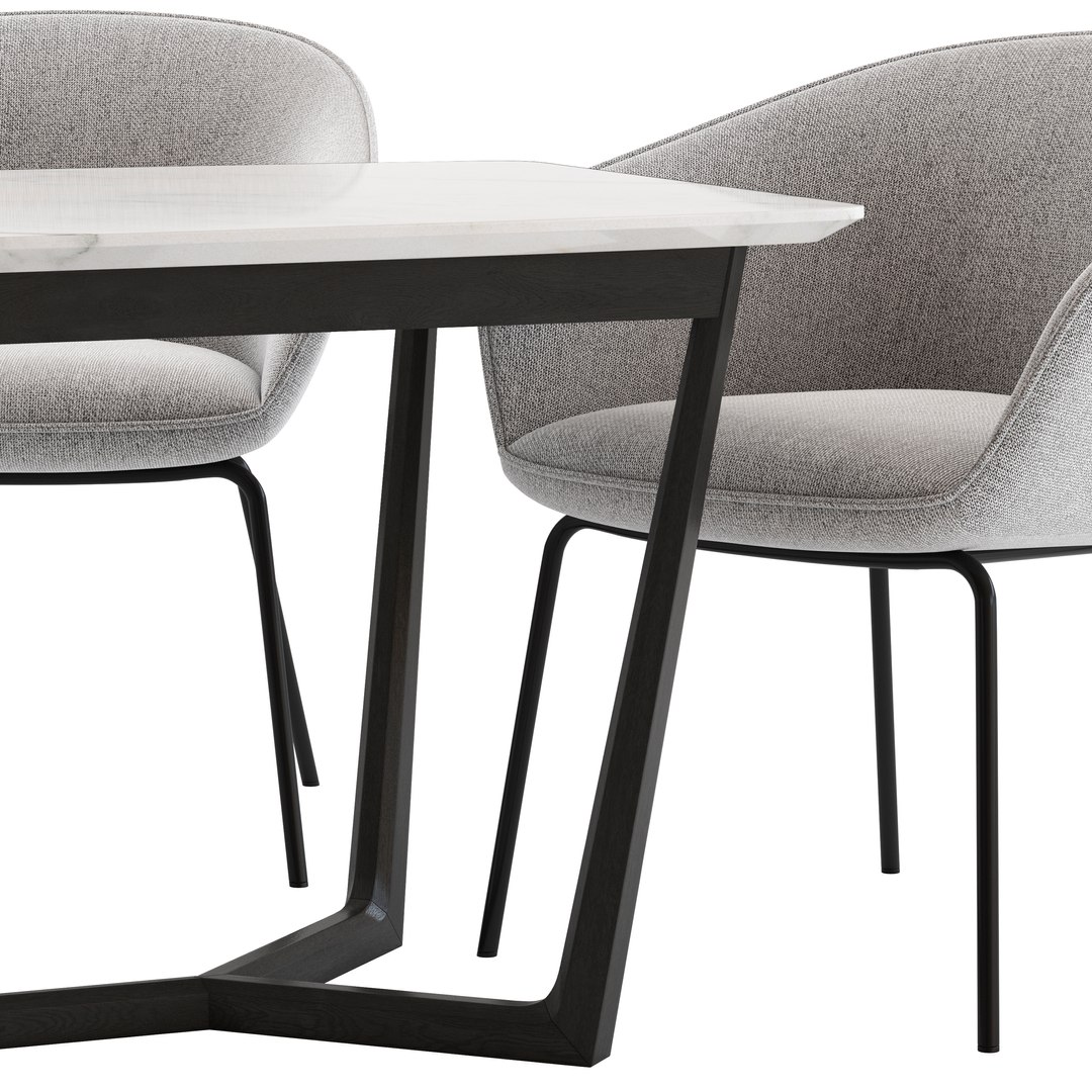 Oslo Home Amanda Dinning Chair And Innova Australia Carlin Table 3D ...