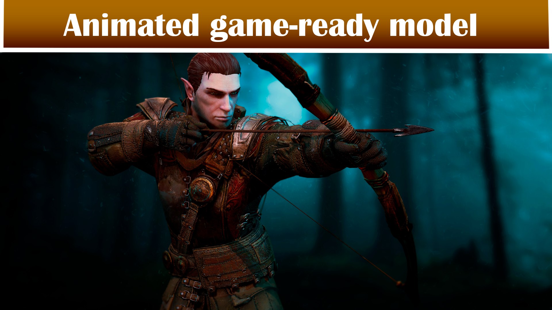 3D Character Archer Knight Model - TurboSquid 1324320