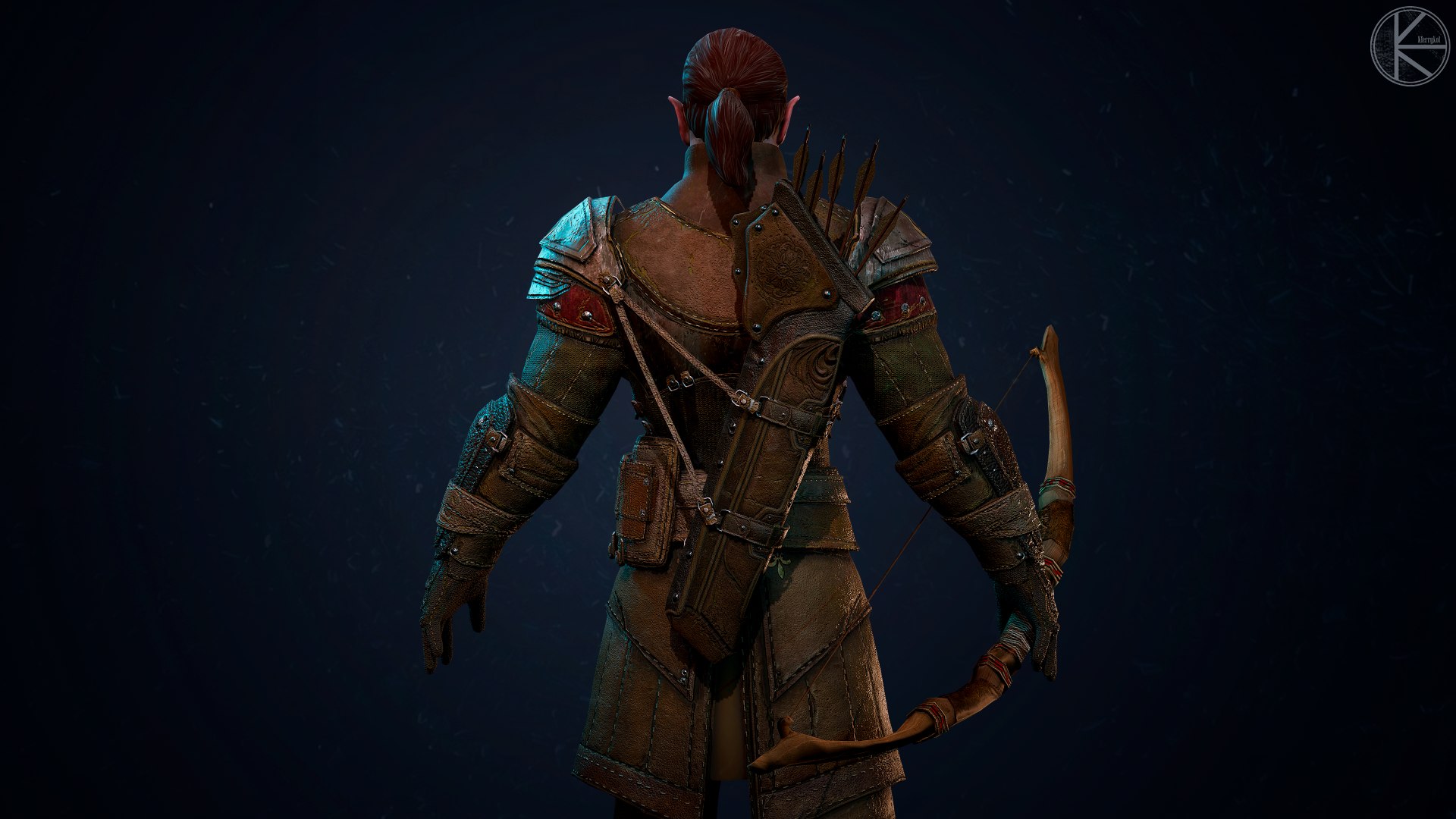 3D Character Archer Knight Model - TurboSquid 1324320