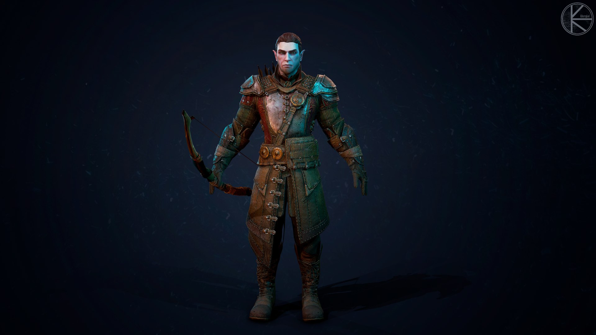 3D Character Archer Knight Model - TurboSquid 1324320