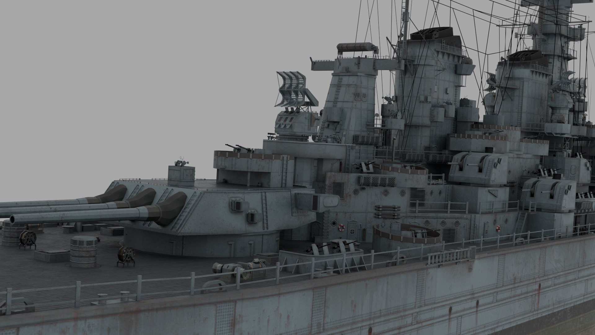 Uss-Iowa 3D Model - TurboSquid 2253440