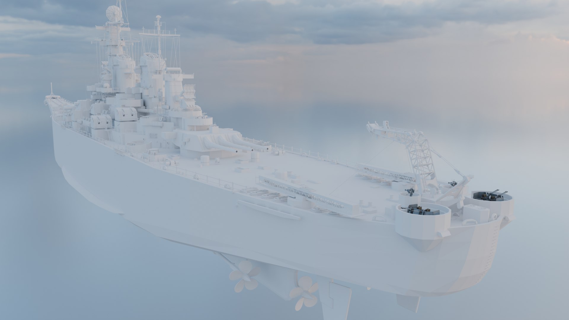 Uss-Iowa 3D Model - TurboSquid 2253440