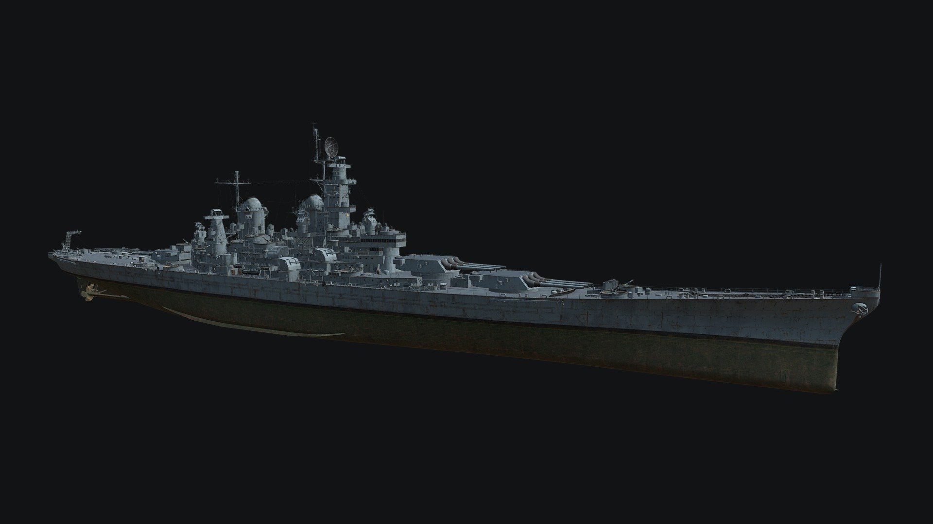 Uss-Iowa 3D Model - TurboSquid 2253440