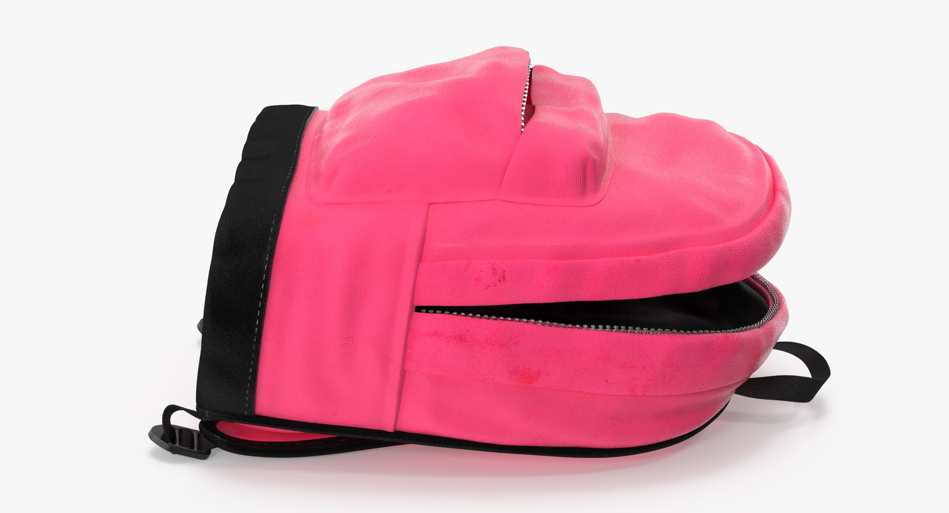 3d Model Small Kids Backpack Laying