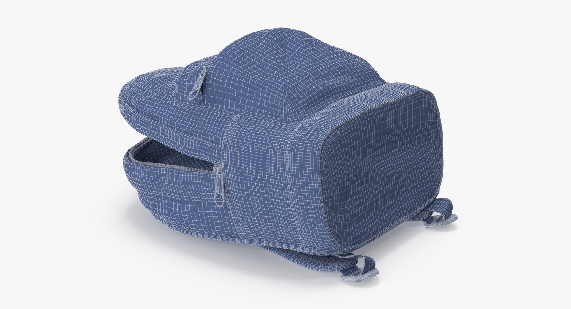 3d Model Small Kids Backpack Laying