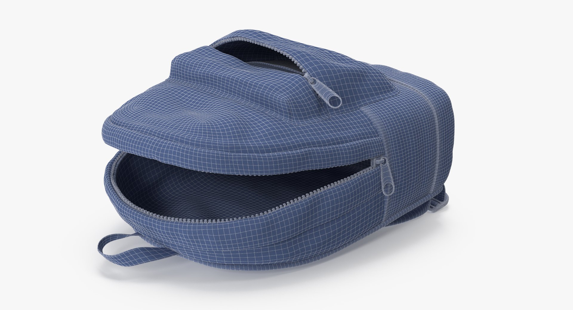 3d Model Small Kids Backpack Laying