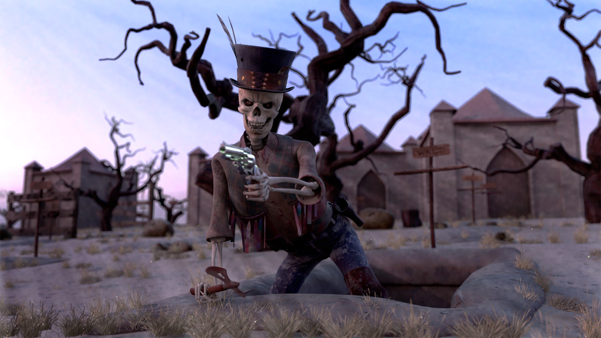 Skeleton Western 3D model - TurboSquid 1792434