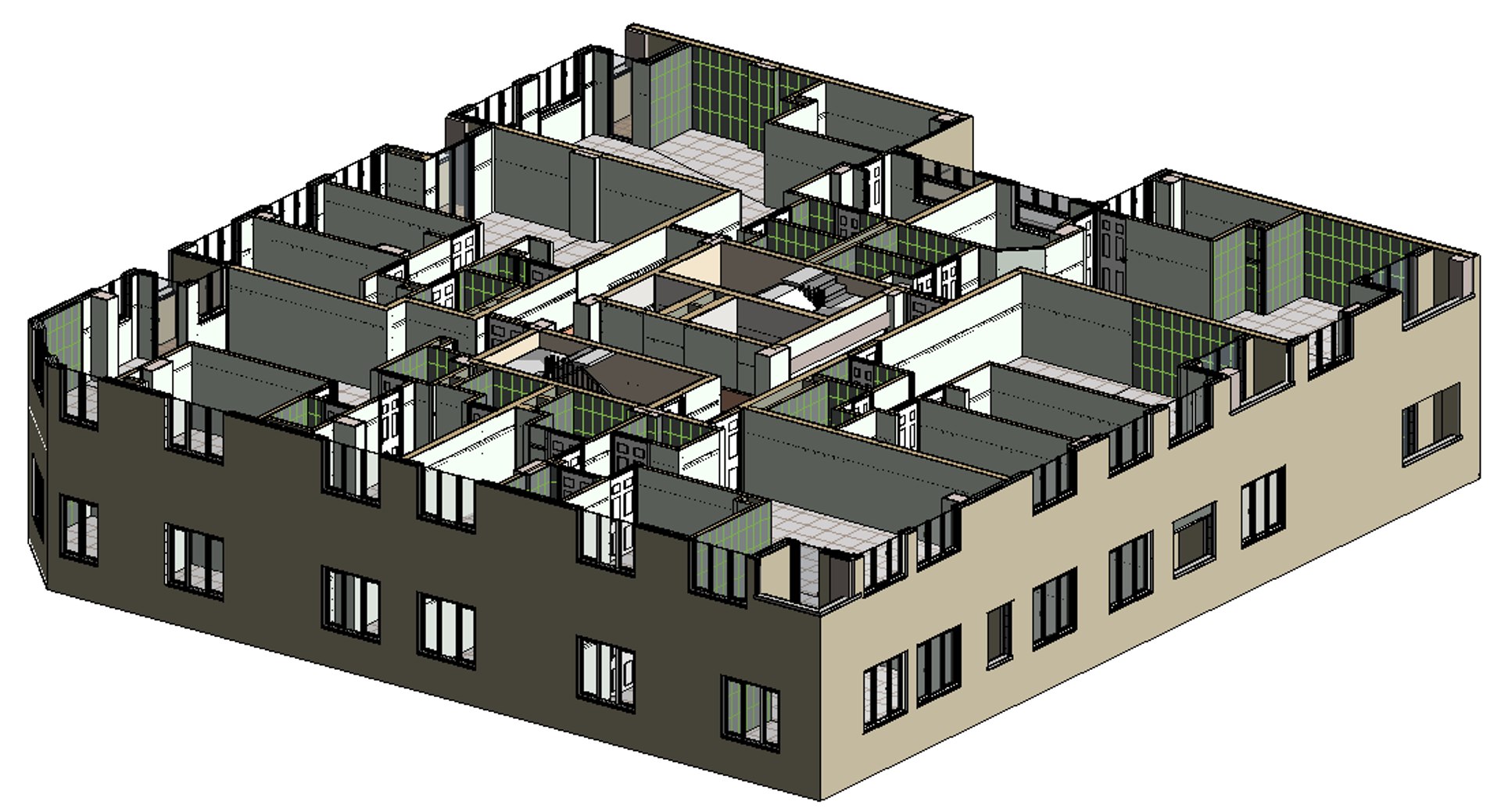 Revit Architecture Structure Mechanical LOD 400 3D model - TurboSquid ...