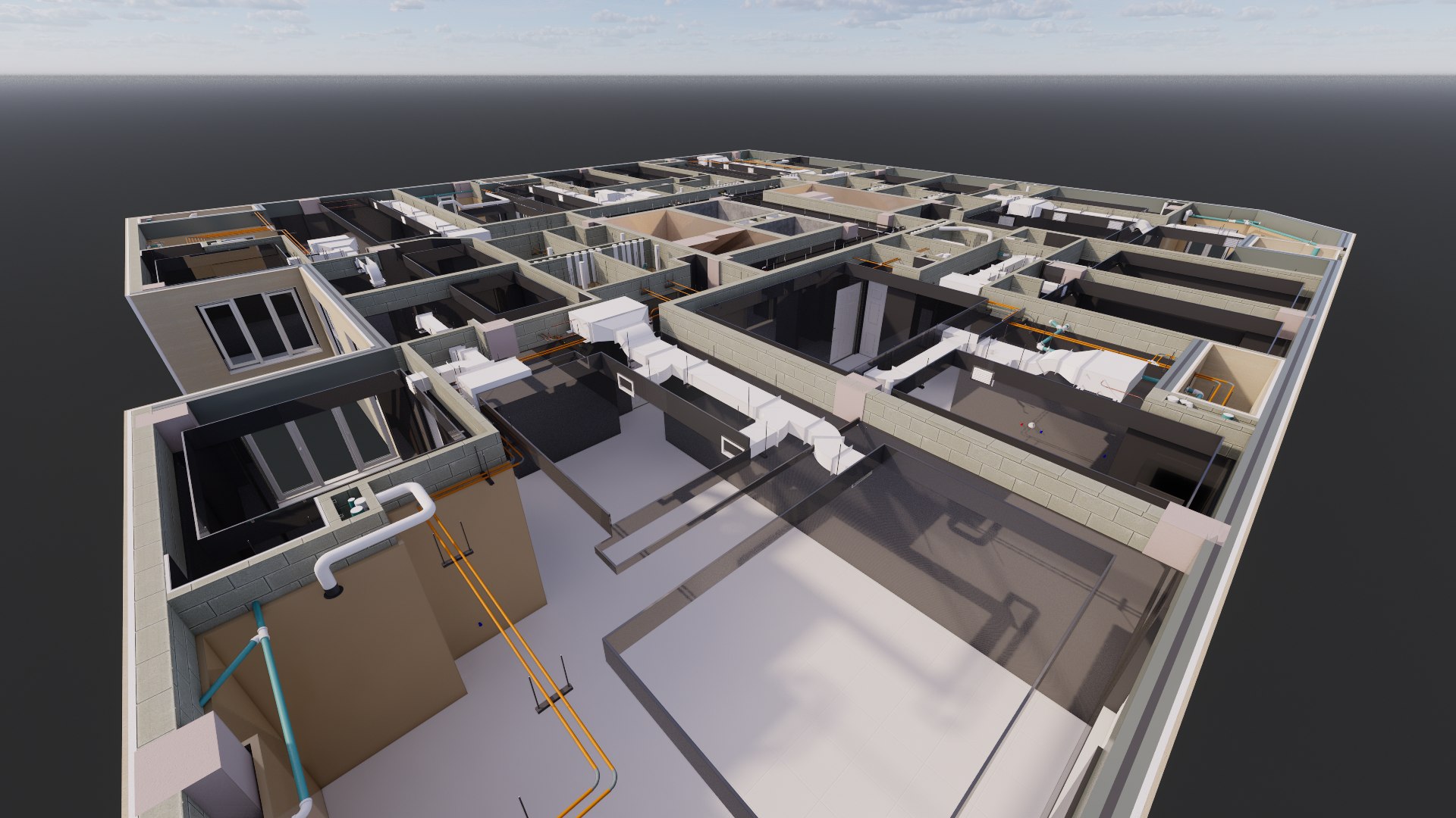 Revit Architecture Structure Mechanical LOD 400 3D model - TurboSquid ...