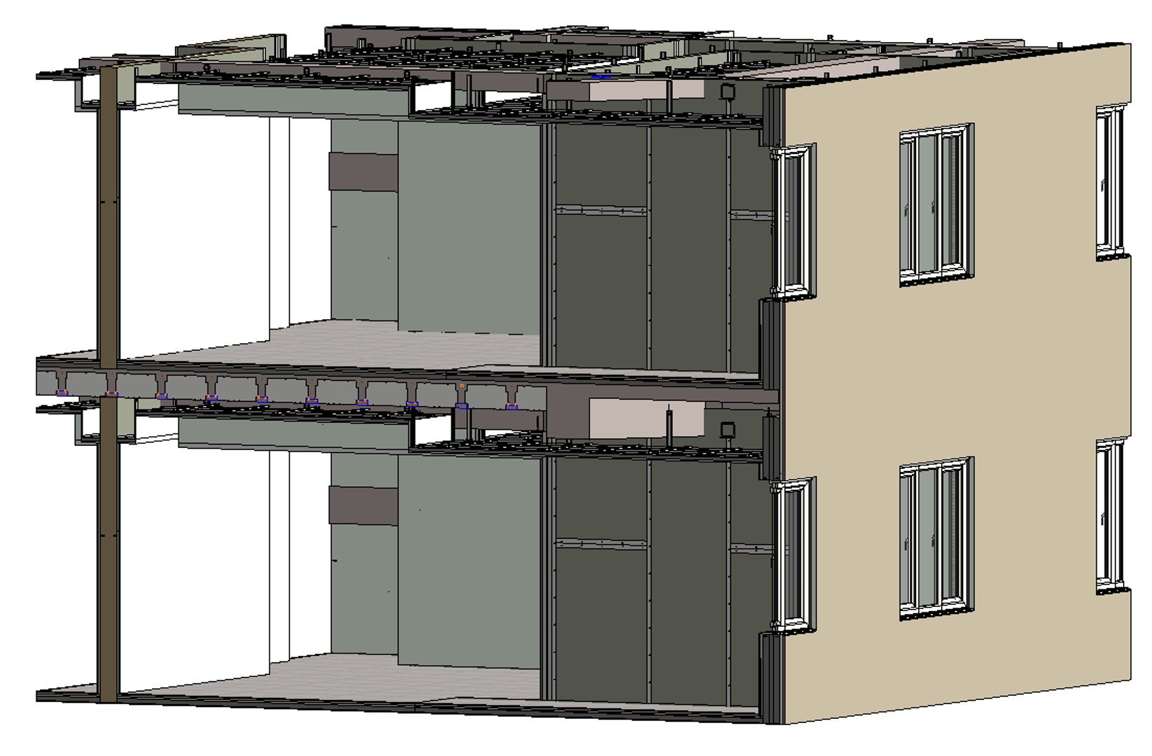 Revit Architecture Structure Mechanical LOD 400 3D model - TurboSquid ...