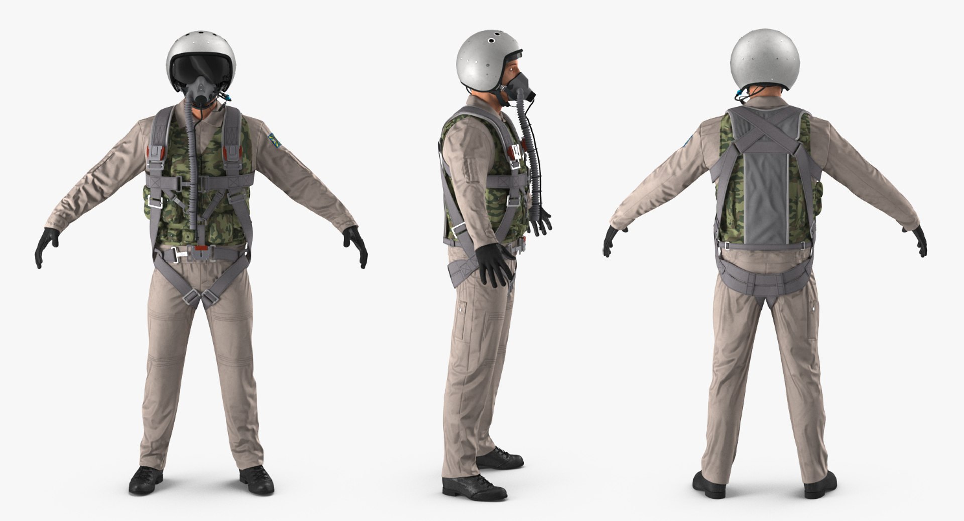 Jet Fighter Pilots 3D Model - TurboSquid 1277946