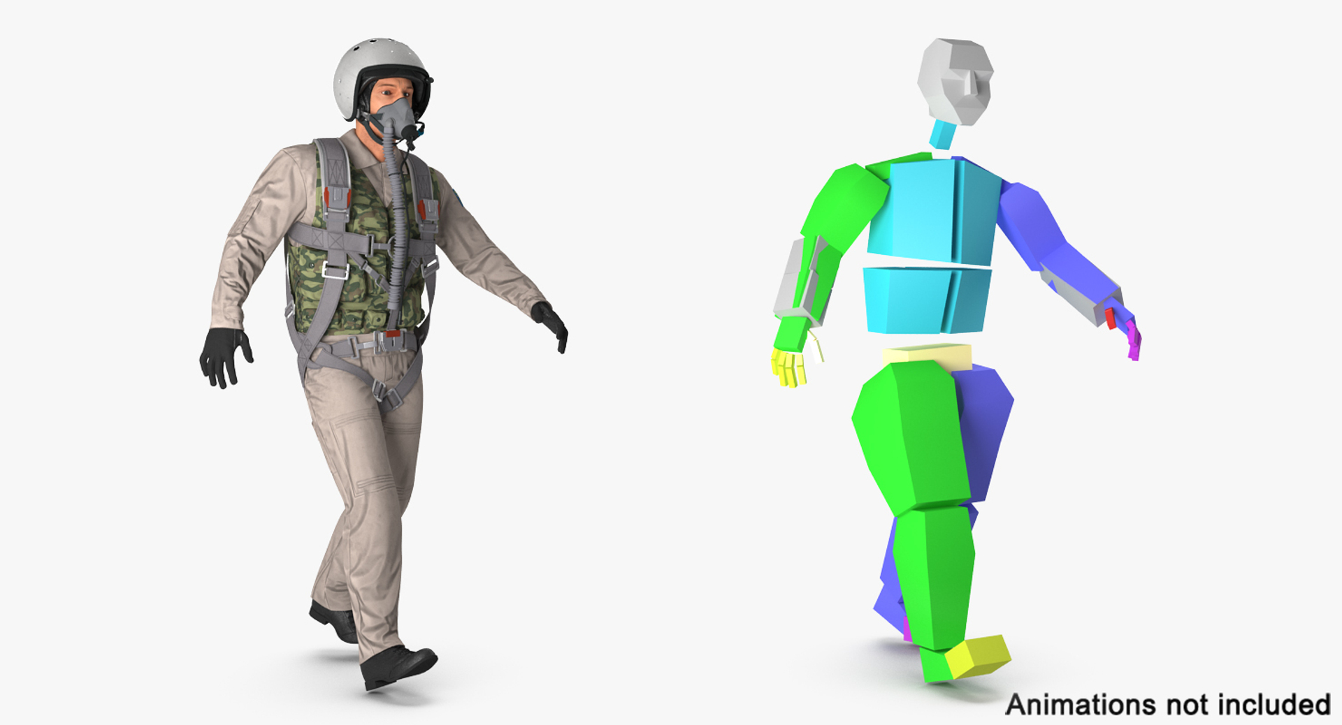 Jet Fighter Pilots 3D Model - TurboSquid 1277946