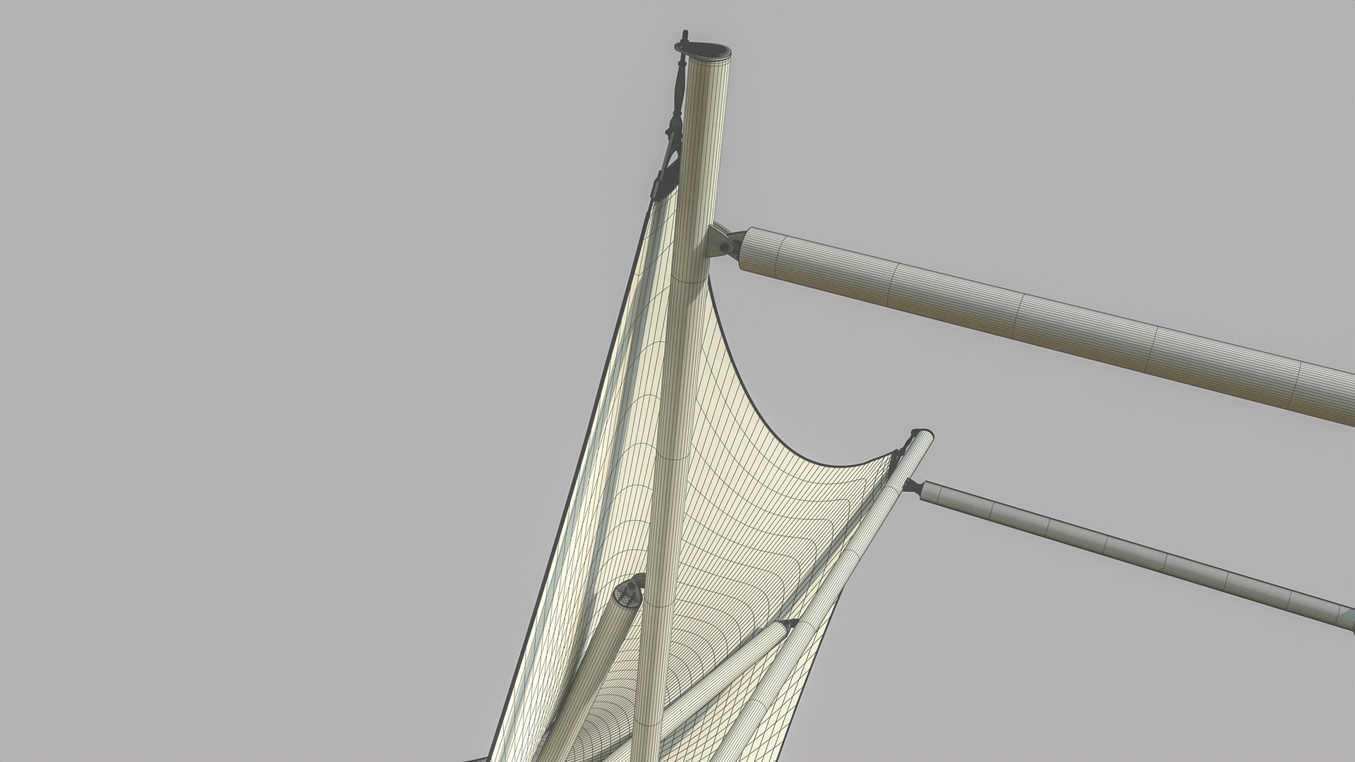 Tensile Structure Conical 3D - TurboSquid 2374215