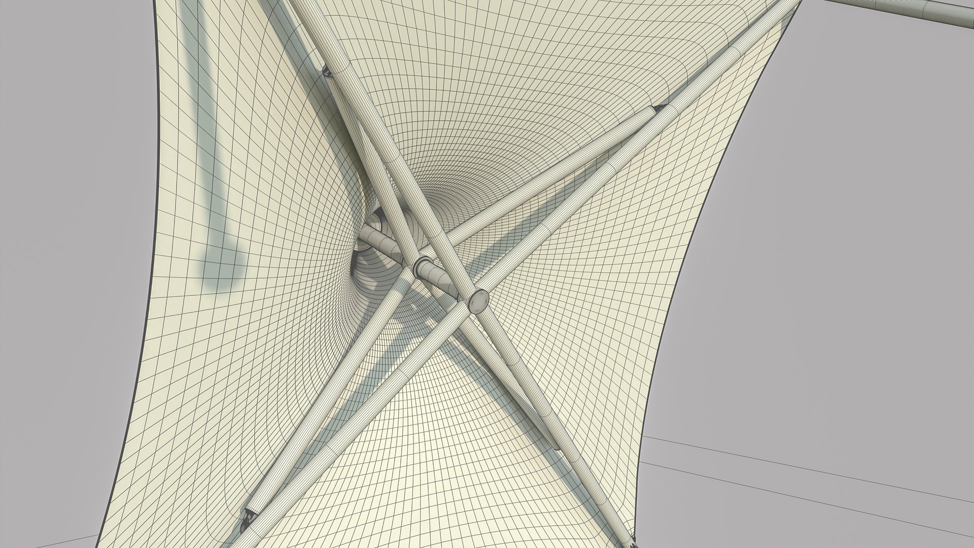 Tensile Structure Conical 3D - TurboSquid 2374215