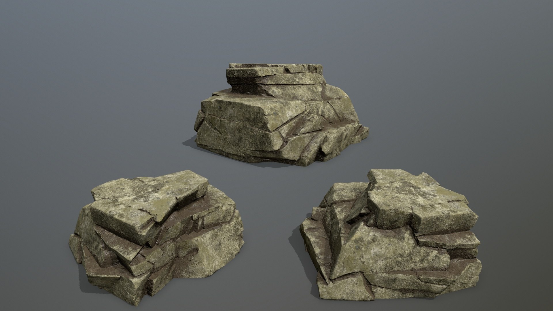 Rock Set 3D Model - TurboSquid 1862930