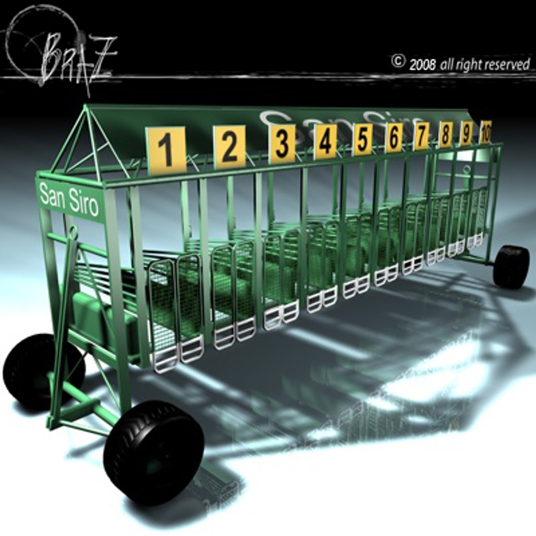 3d 3ds Horses Start-cages Start Cages