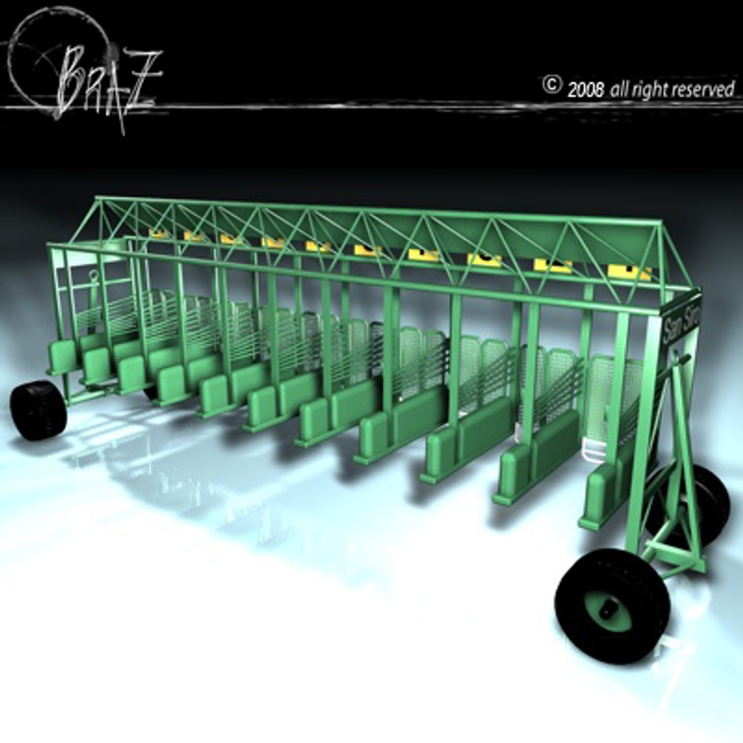 3d 3ds Horses Start-cages Start Cages