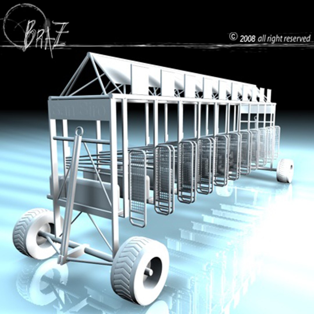 3d 3ds Horses Start-cages Start Cages