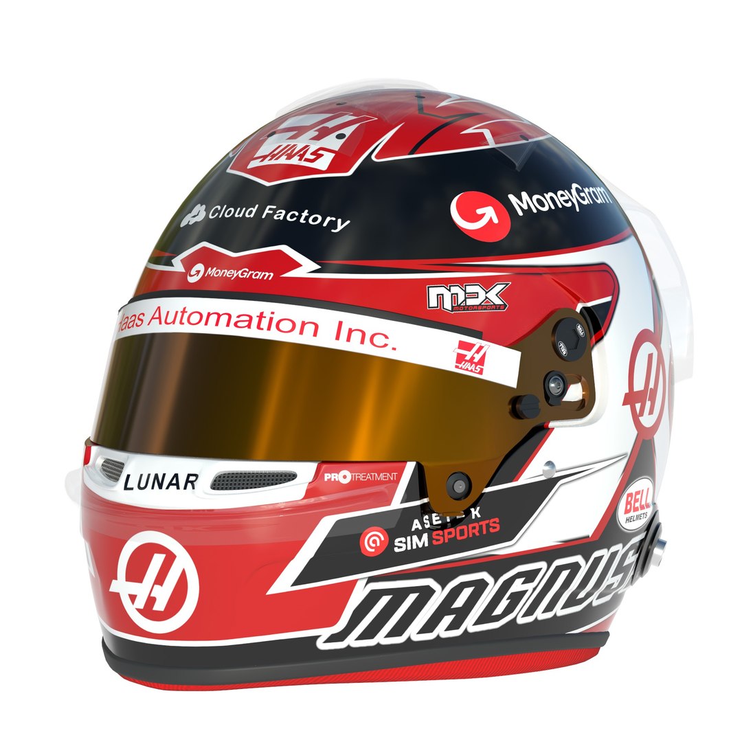 F1 Haas Team Helmets 2023 3D Model - TurboSquid 2128931