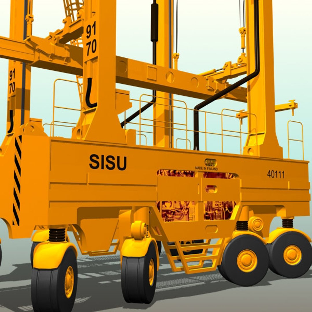 Straddle Carrier 3d Model