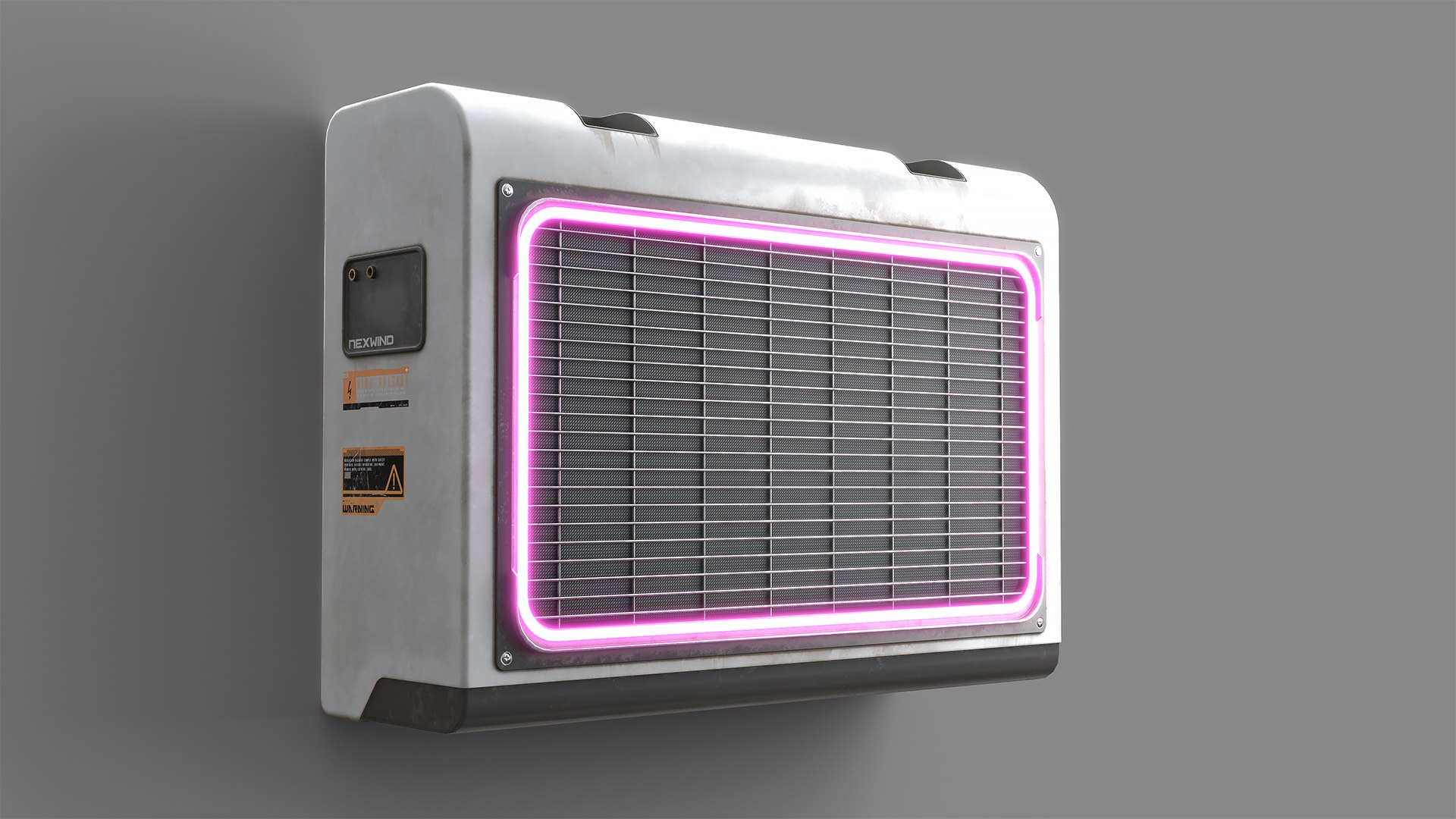 3D Sci-Fi Cyberpunk Air Conditioner Model - TurboSquid 2315584