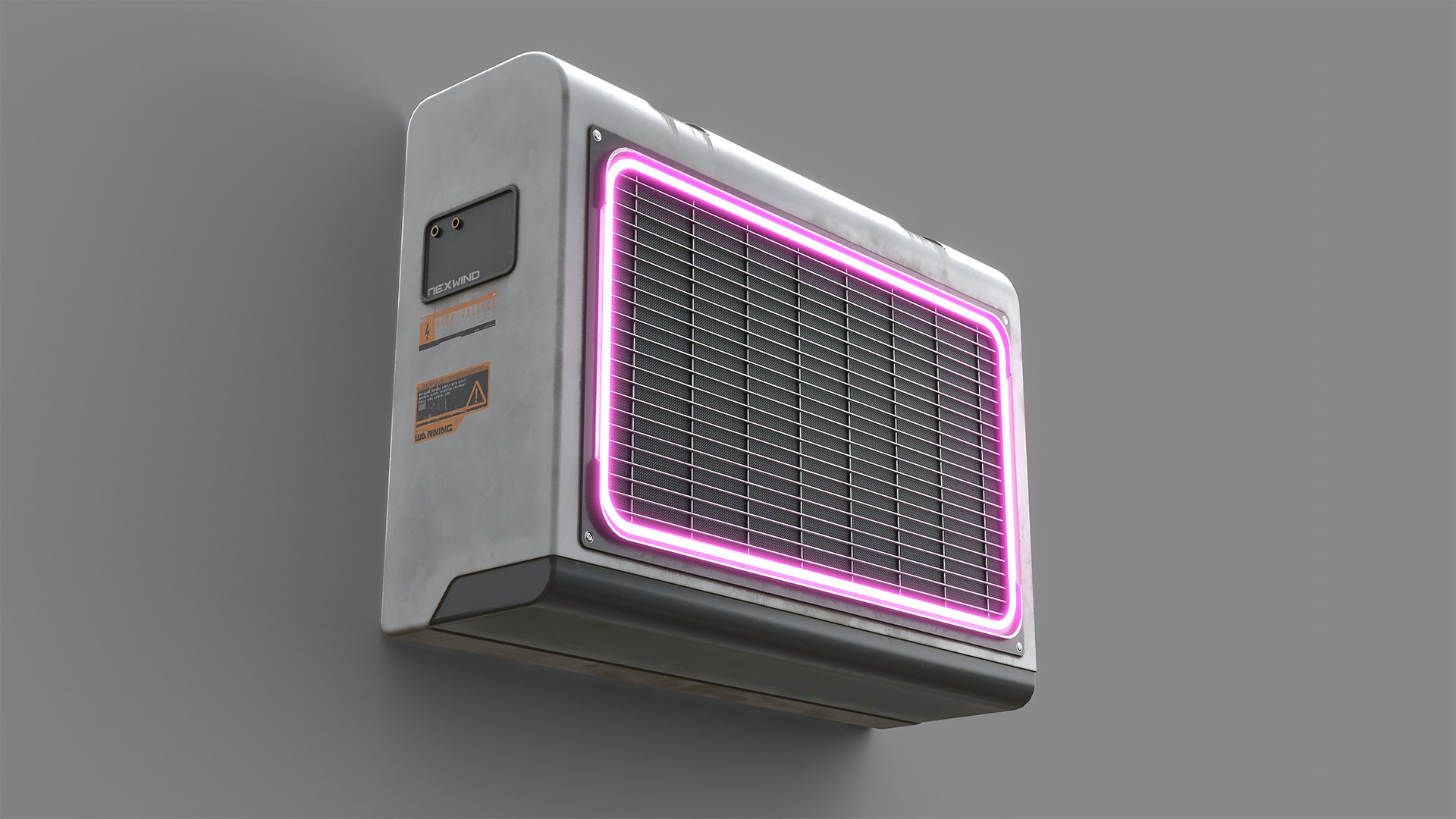 3D Sci-Fi Cyberpunk Air Conditioner Model - TurboSquid 2315584