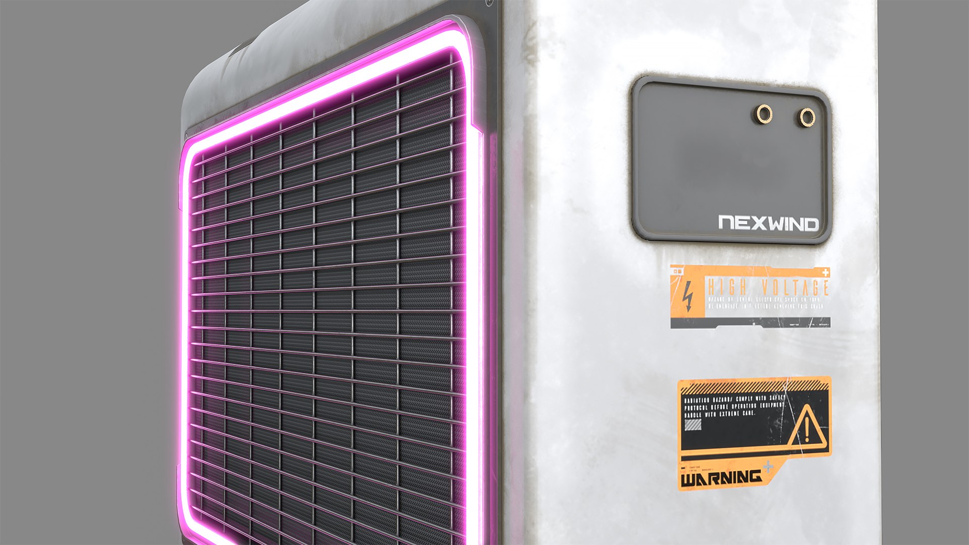 3D Sci-Fi Cyberpunk Air Conditioner Model - TurboSquid 2315584