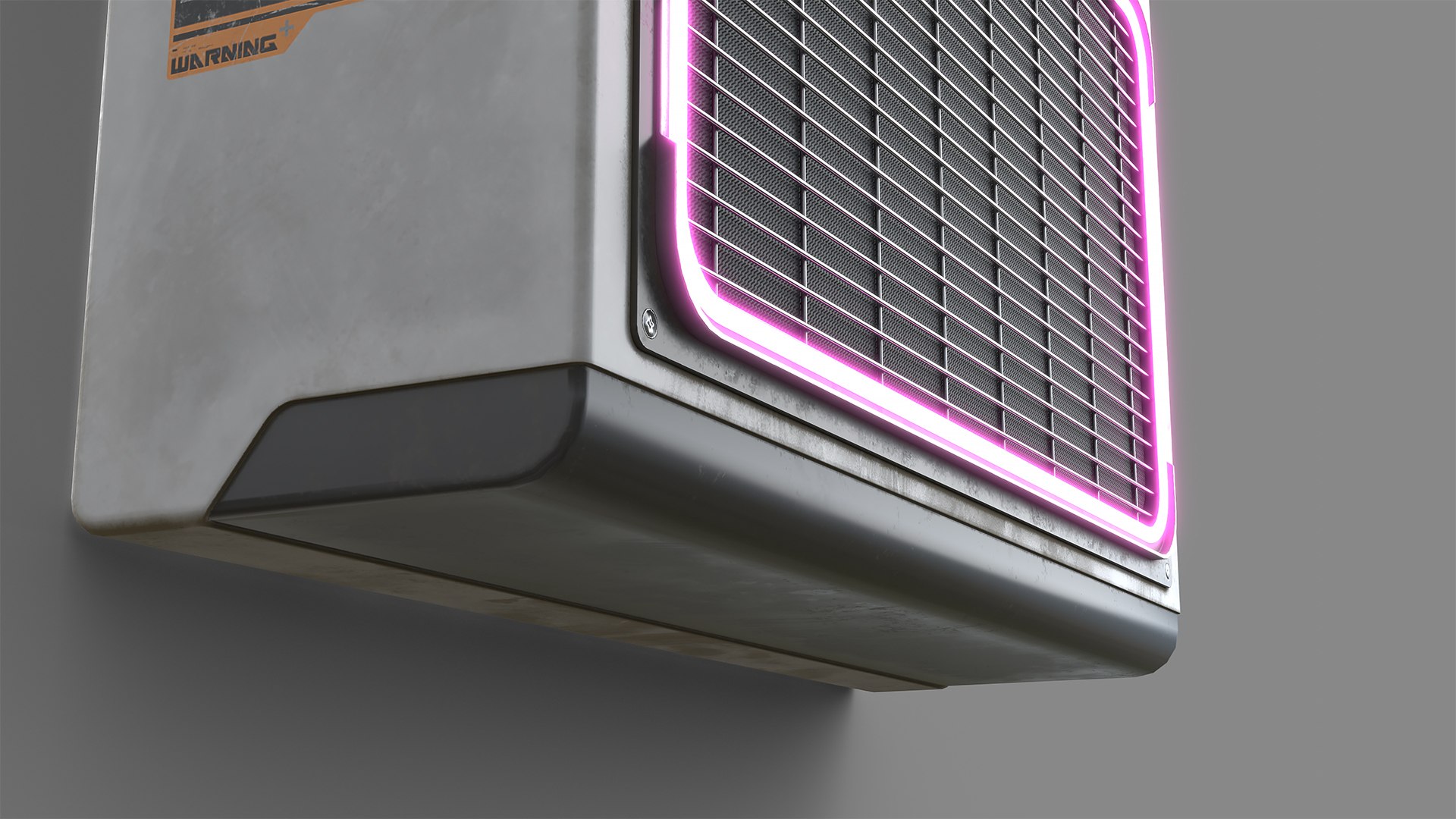 3D Sci-Fi Cyberpunk Air Conditioner Model - TurboSquid 2315584