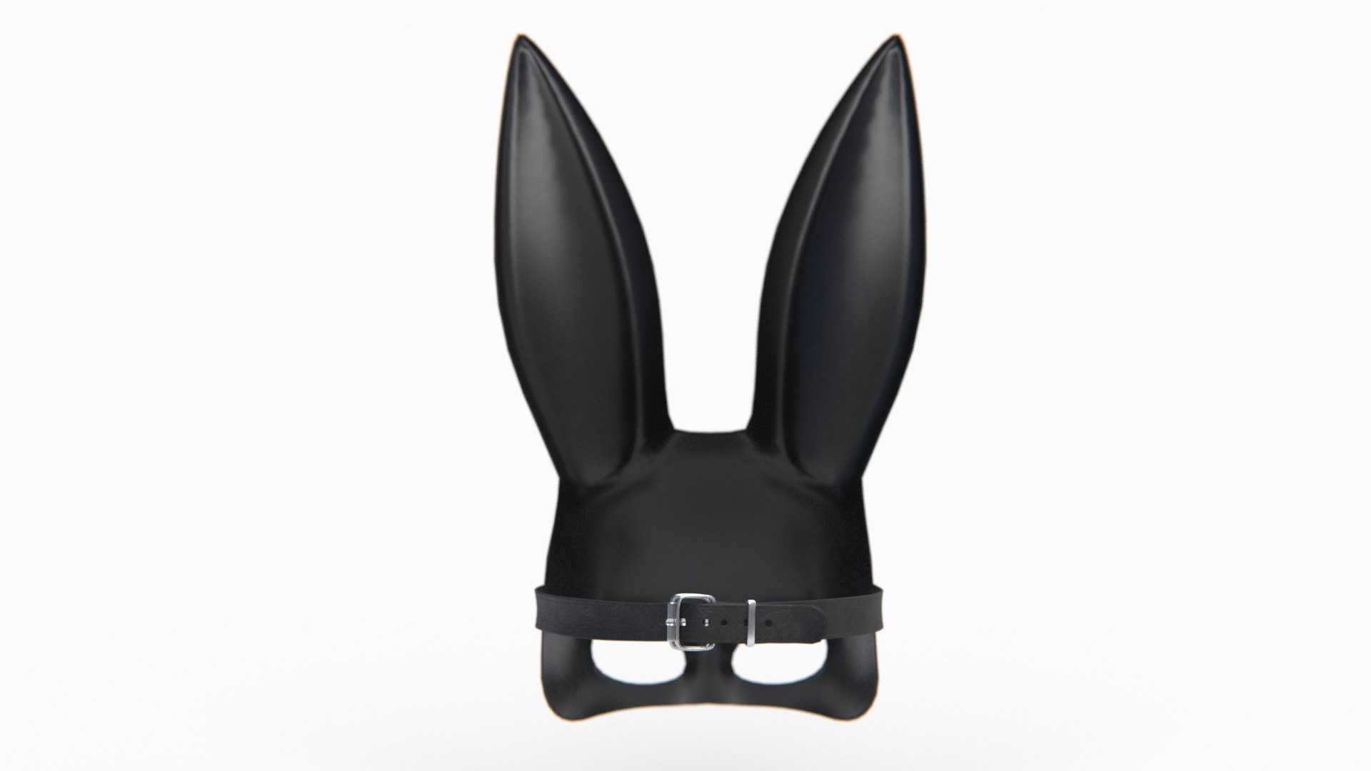 3D PBR Black Rabbit Facemask With A Strap Model - TurboSquid 1860791