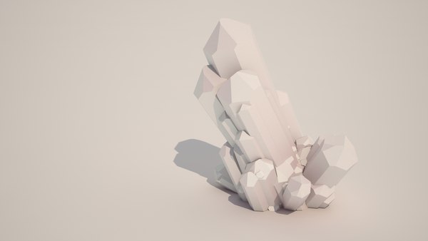 3d geode crystal large model