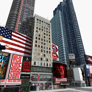 Times Square 3D Models for Download | TurboSquid