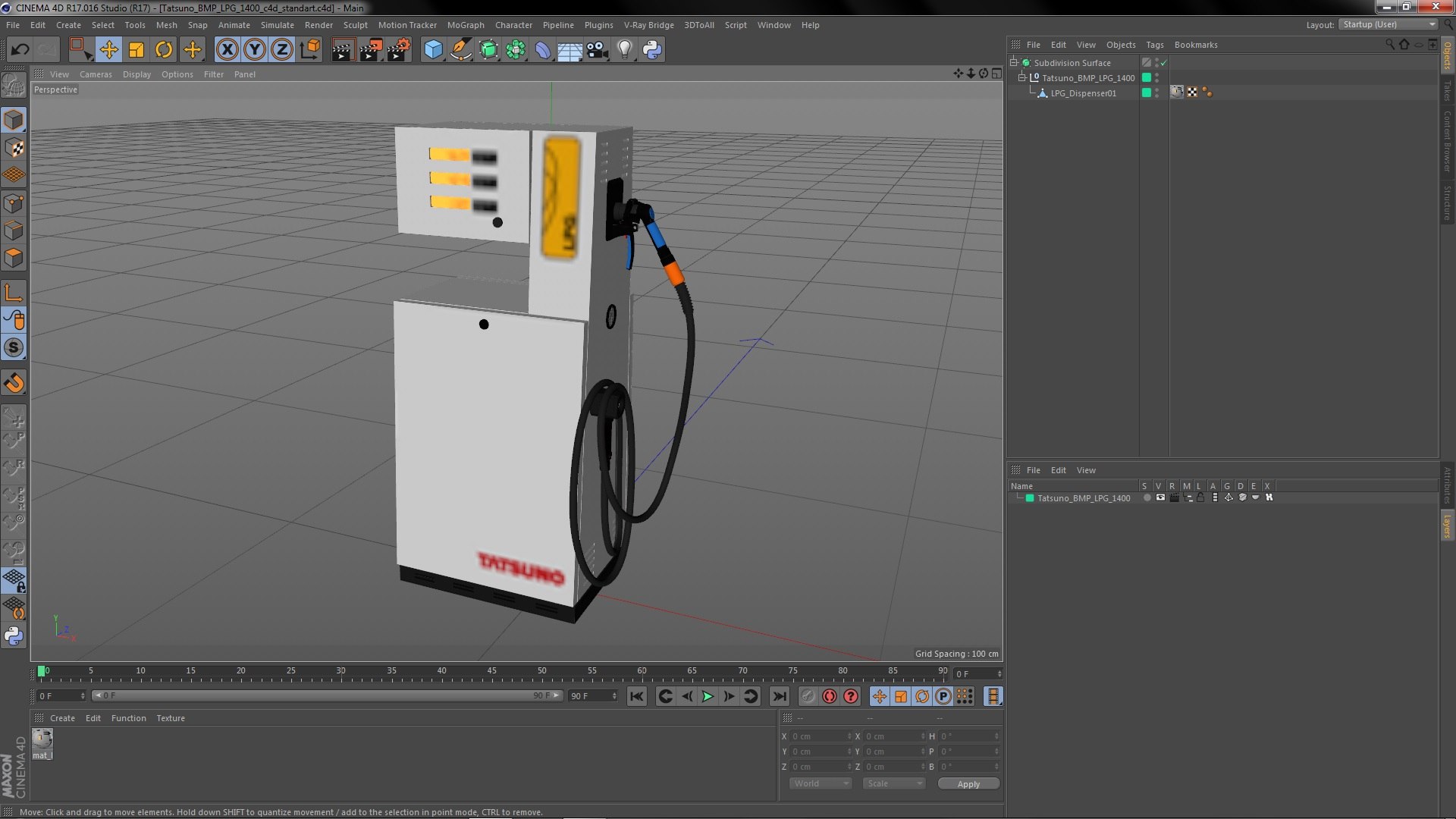 Tatsuno BMP LPG 1400 3D Model - TurboSquid 1948629