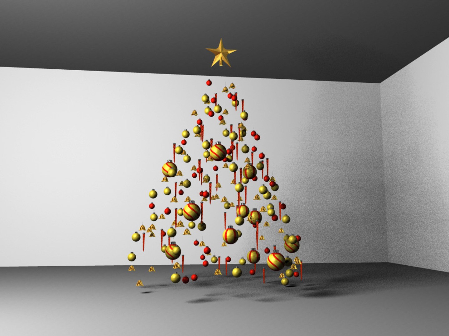 3d christmas tree model