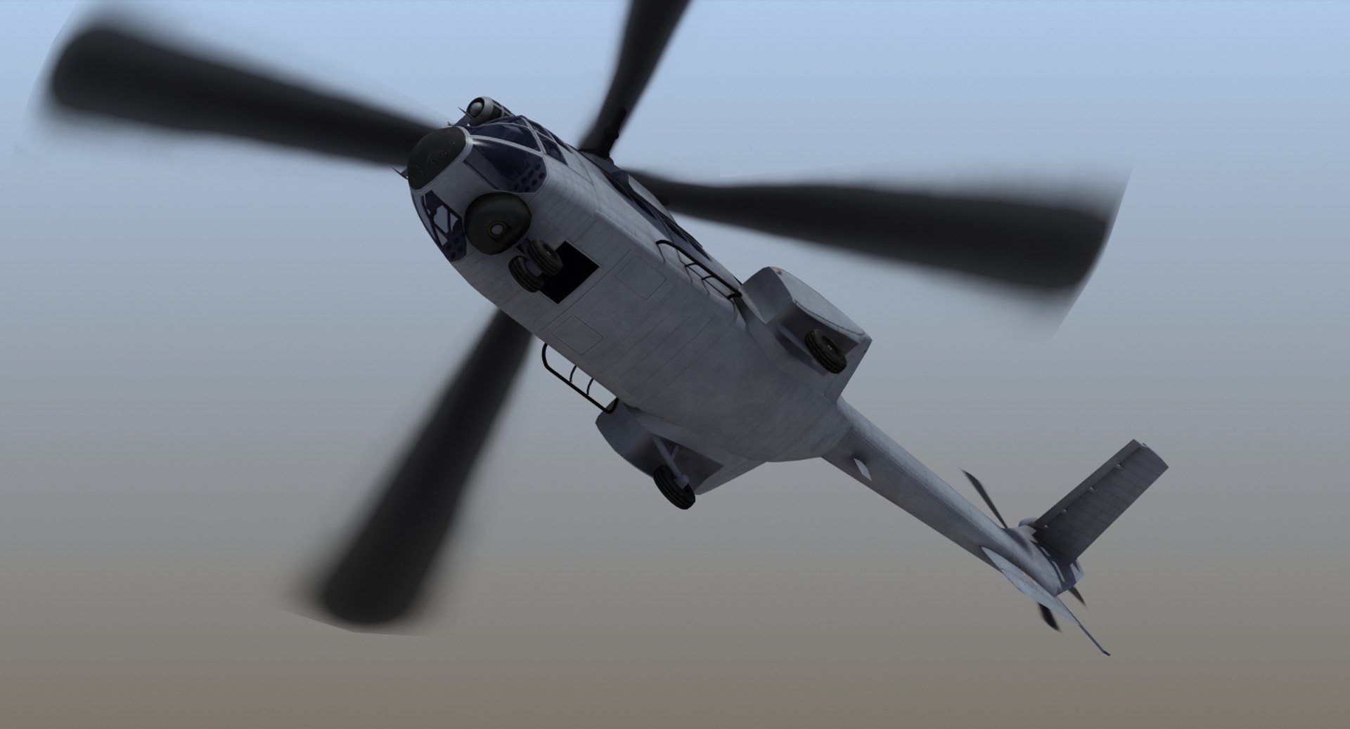 As332 Super Puma Helicopter 3d 3ds