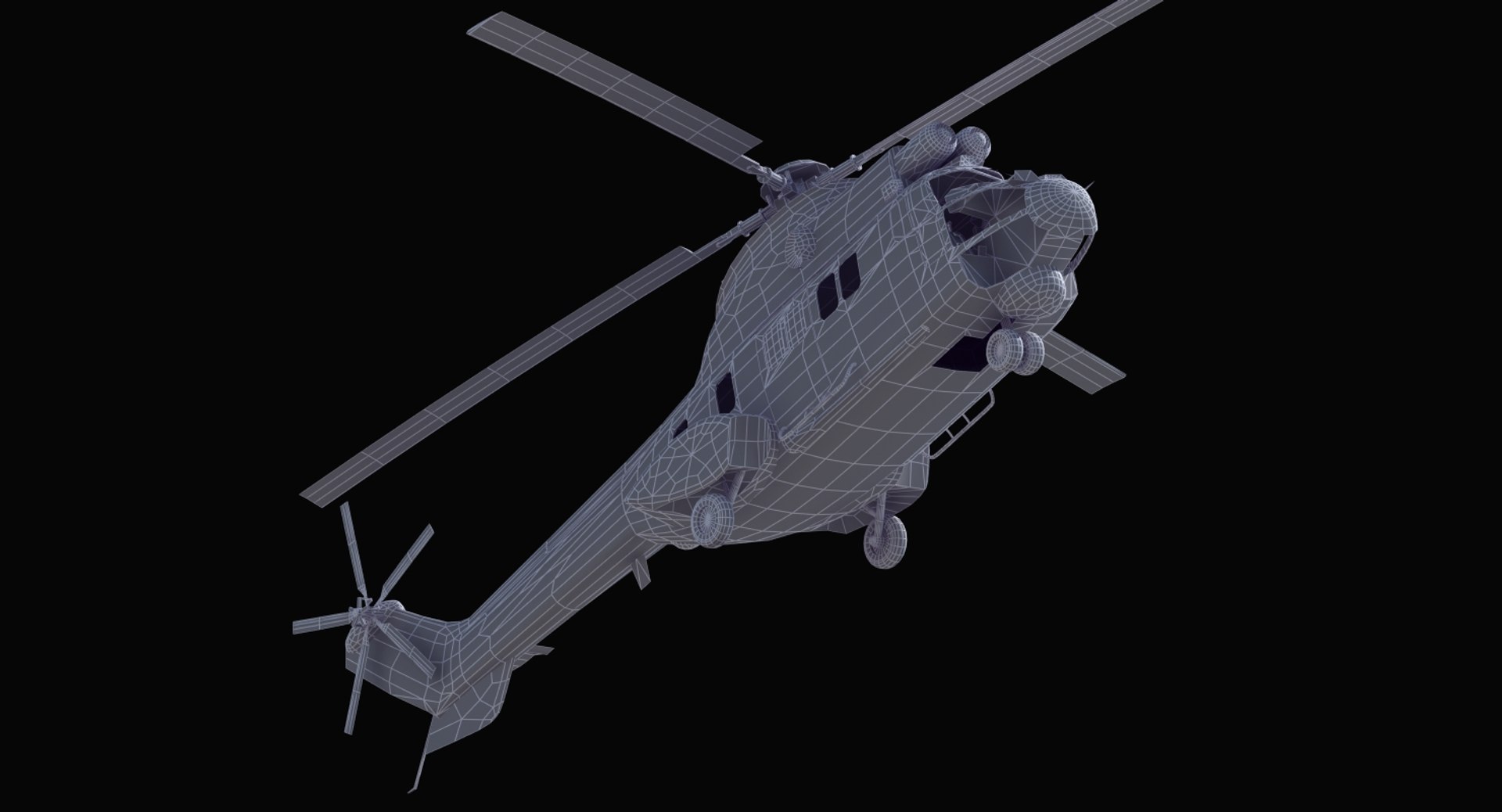 As332 Super Puma Helicopter 3d 3ds