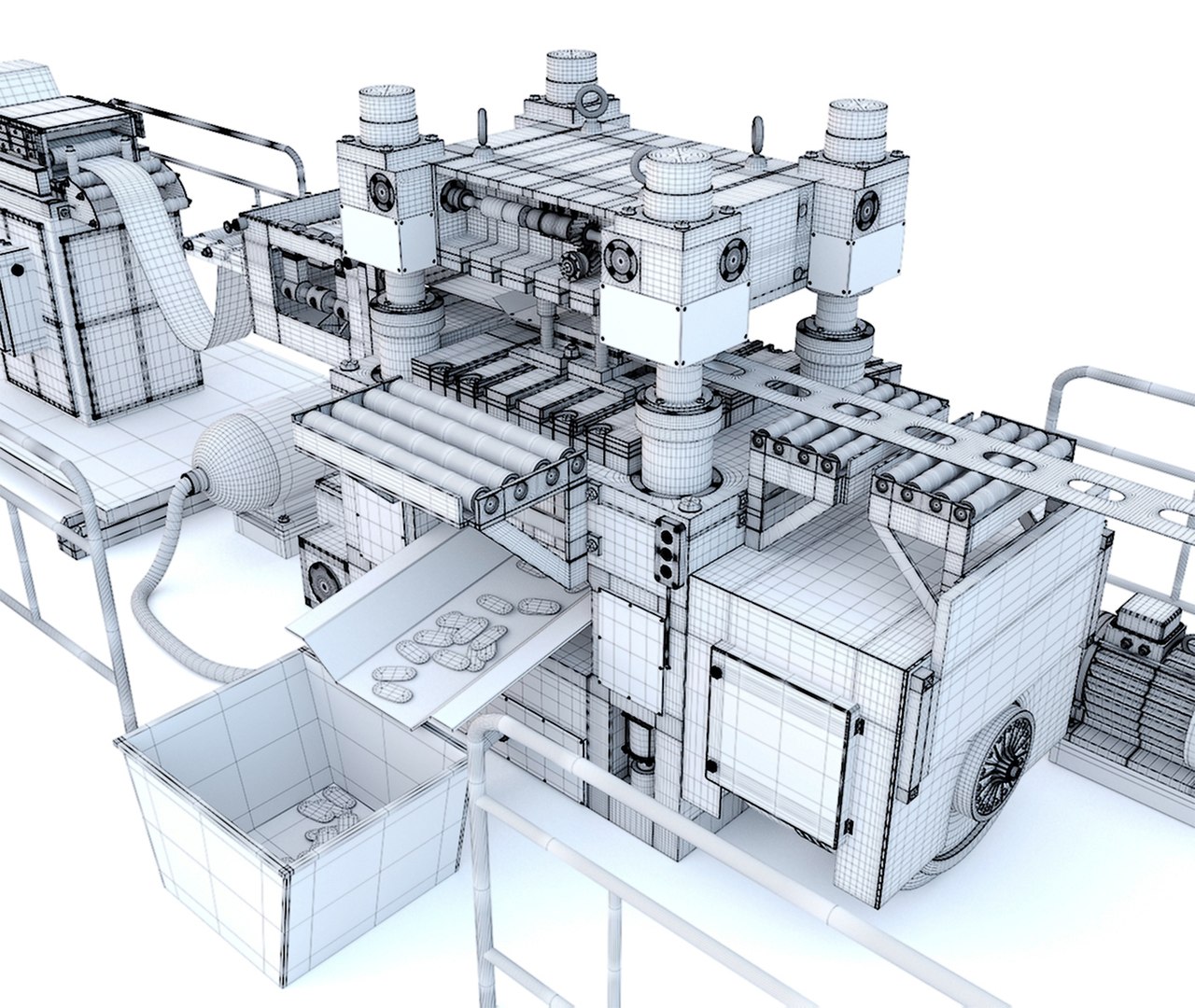 Industrial Mechanical Press-stamping Machine Tool AV6230 3D Model ...
