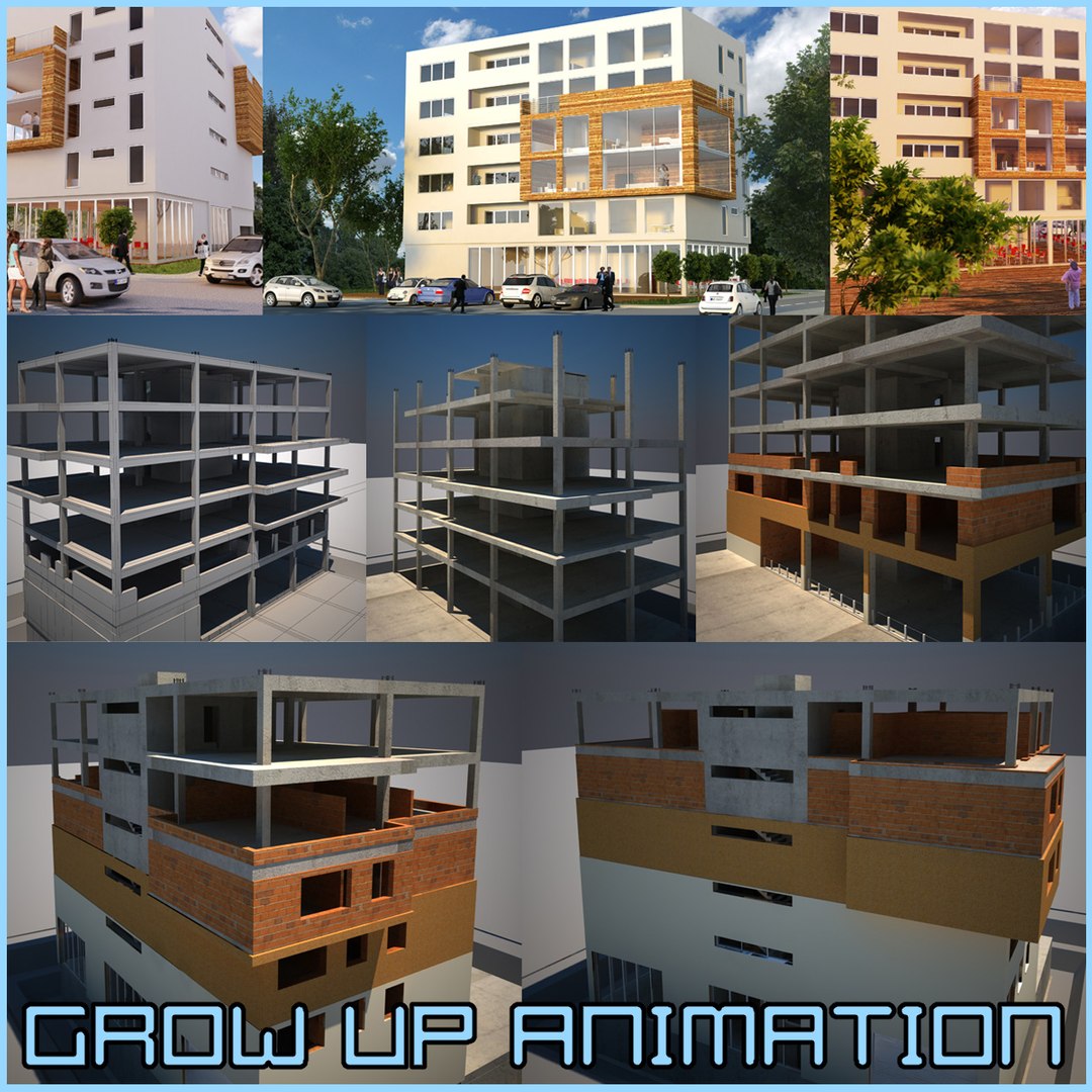 Grow Building Architecture 3d Max