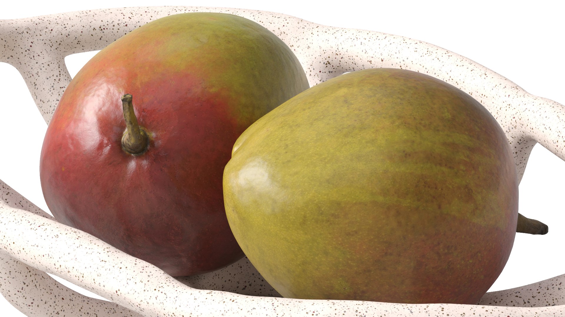 Nested Bowl With Mango 3D - TurboSquid 1986172