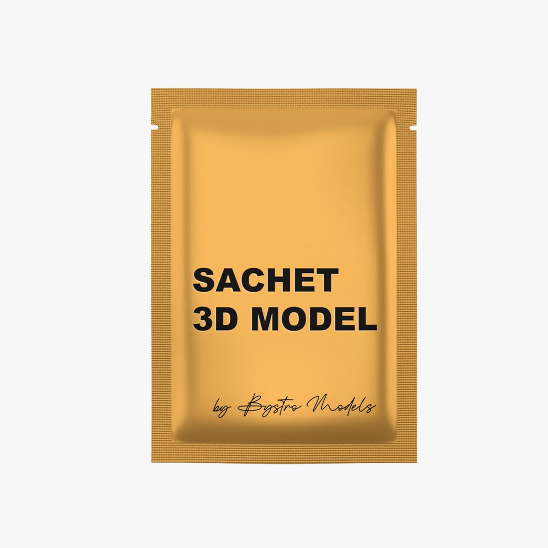3D Model Sachet 2 - TurboSquid 2276273