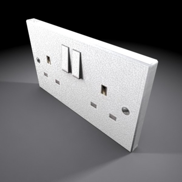 3d model wall socket