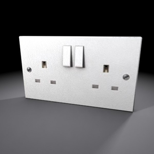 3d model wall socket