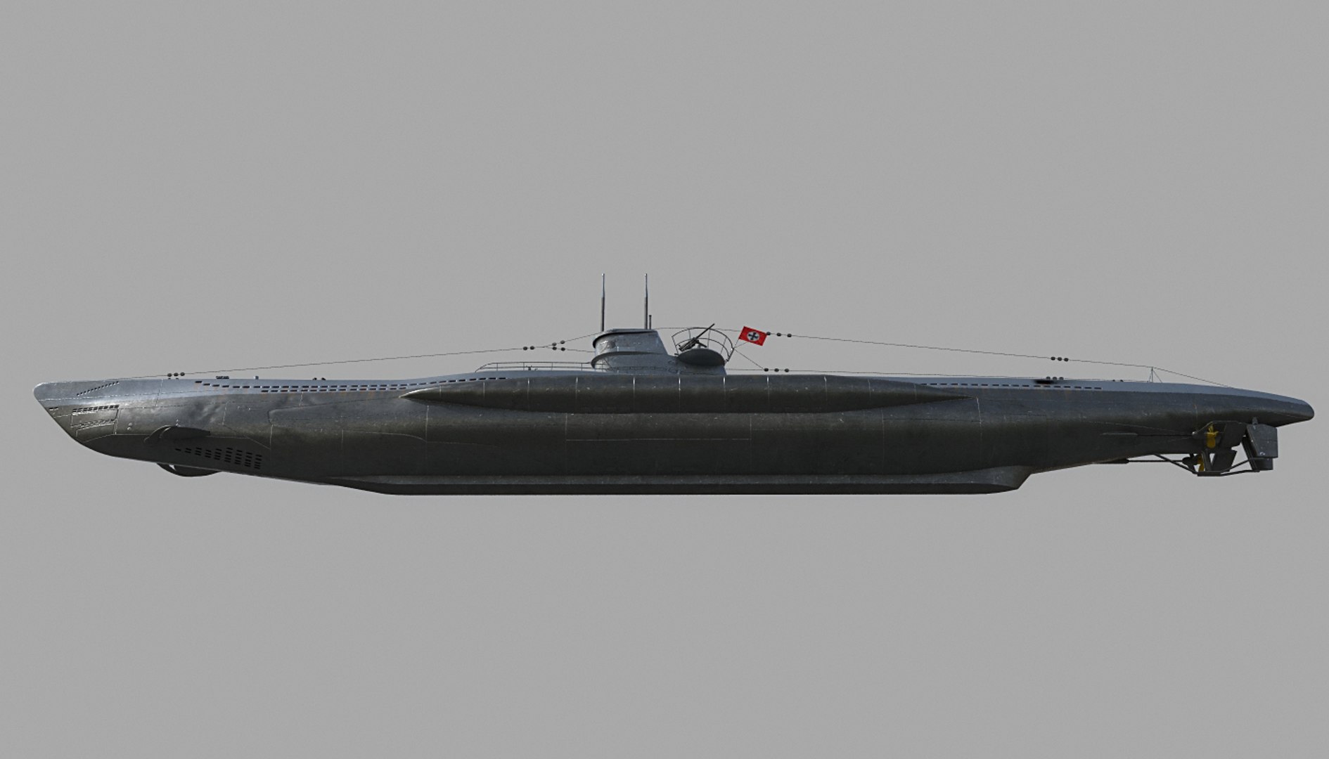 Type Vii U-boats Ii 3d Model